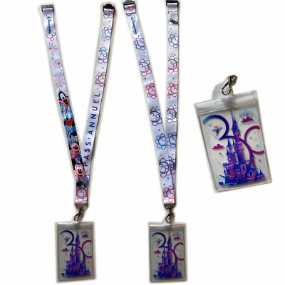 DISNEYLAND PARIS - Lanyard Pass Annuel - 2022 - 30th Birthday - with ...