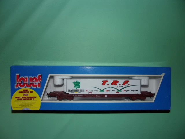 JOUEF WAGON PORTE conteneur + caisse frigorifique TRF 665900 NEUF (n°3 ...