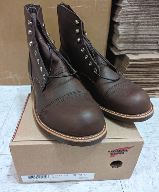 BOTAS RED WING Heritage para Hombre 6 Pulgadas Iron Ranger Marrón Ámbar ...