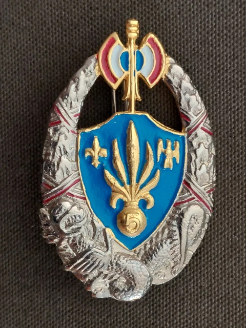 INSIGNE LEGION ETRANGERE 5 REI . indochine hanoi . vichy ww2 type local ...