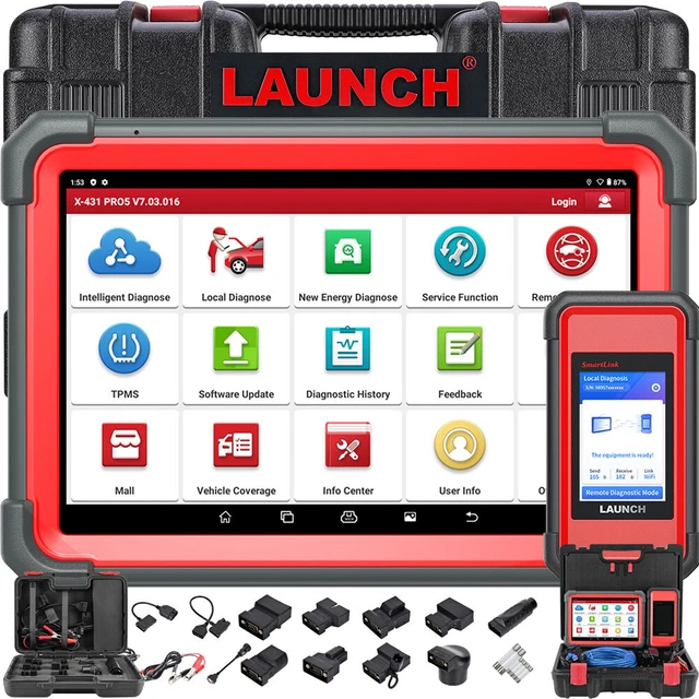 2025 LAUNCH X431 Pro 5 Outil diagnostic scanners J2534 Programmation ...