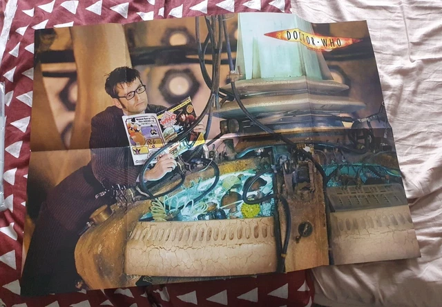 DOCTOR WHO MAGAZINE Issue 400 Double Sided Poster (David Tennant) £14. ...