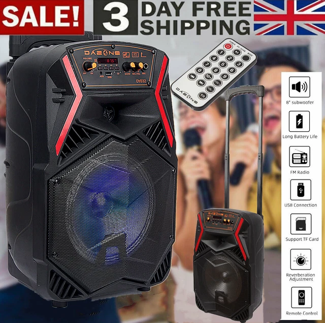 1000W PORTABLE WIRELESS Bluetooth Party Speaker Rechargeable Trolley Heavy Bass £48.99 - PicClick UK