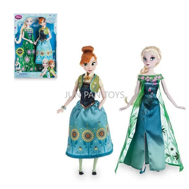 DISNEY STORE FROZEN Elsa Anna Summer Solstice Fashion Doll Girl ...
