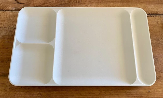 PLATEAU RECTANGULAIRE BLANC TUPPERWARE France Vintage TBE EUR 10,00 ...