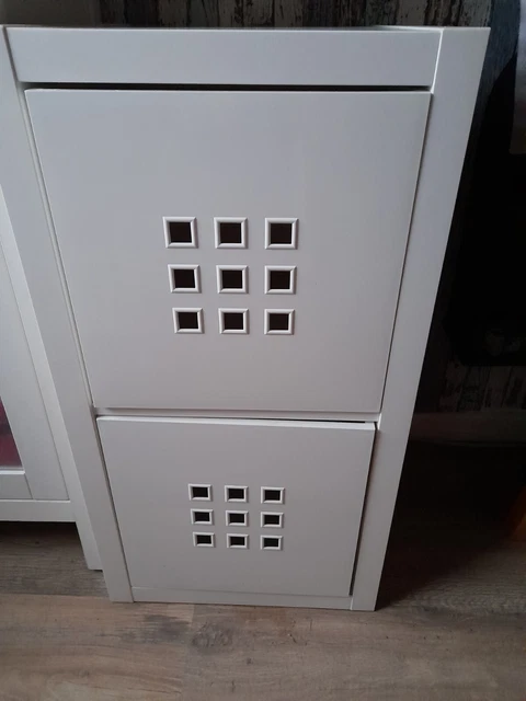 IKEA KALLAX REGAL mit Lekmann Boxen weiß EUR 25,00 - PicClick DE