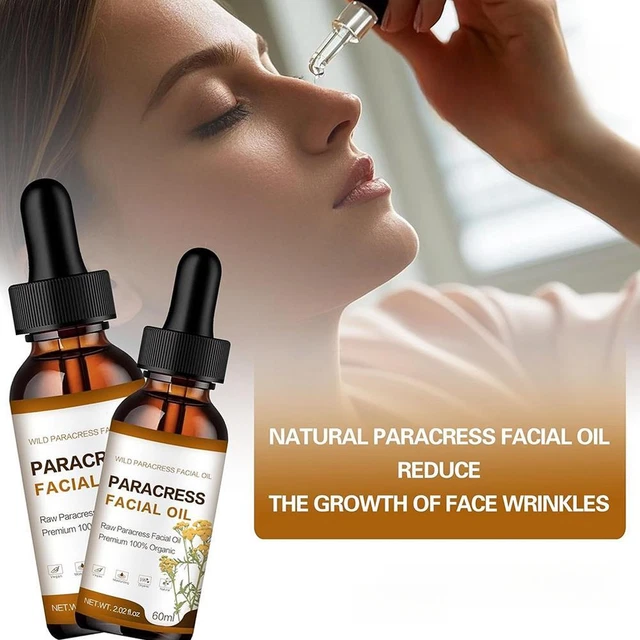 100%- PURE~ORGANIC PARACRESS Facial Oil - Anti-Aging 60ml / 2.02 oz B1U3 £6.84 - PicClick UK