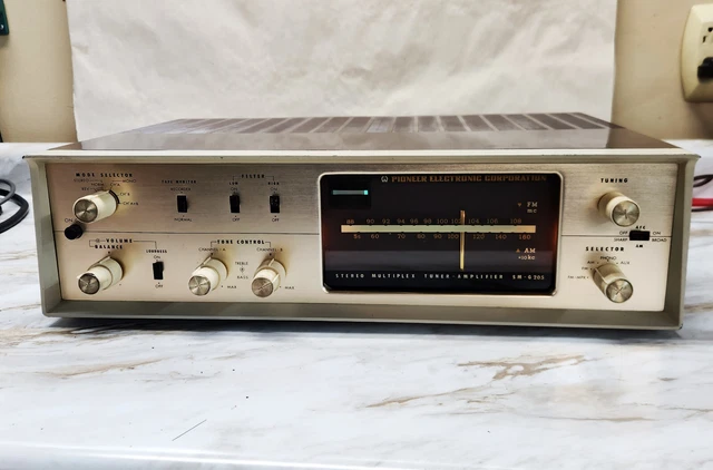 NICE VINTAGE PIONEER SM-G205 tube AM FM stereo radio receiver £348.16 - PicClick UK
