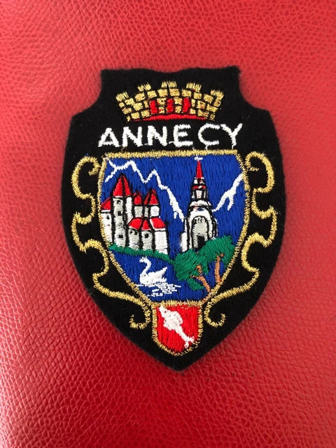 BLASON ANCIEN VILLE ANNECY 7x6 cm Insigne Patch écusson tissu VINTAGE ...