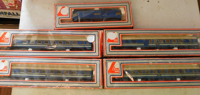 LIMA SAR SOUTH African Loco And 4 Coaches Blue Train Ho Gauge £180.00 ...