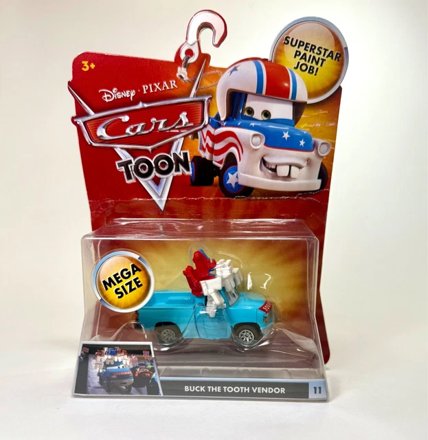 DISNEY PIXAR CARS Toon Mega Size, Buck The Tooth Vendor from Mater the ...
