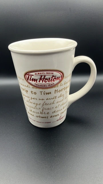 TIM HORTONS LIMITED Edition Coffee Mug Cup #009 Every Cup Tells A Story ...