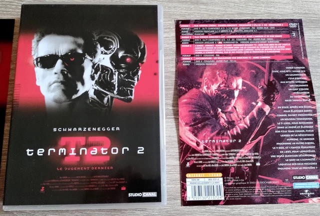 TERMINATOR 2 ARNOLD Schwarzenegger James Cameron Coffret 4 DVDs ...