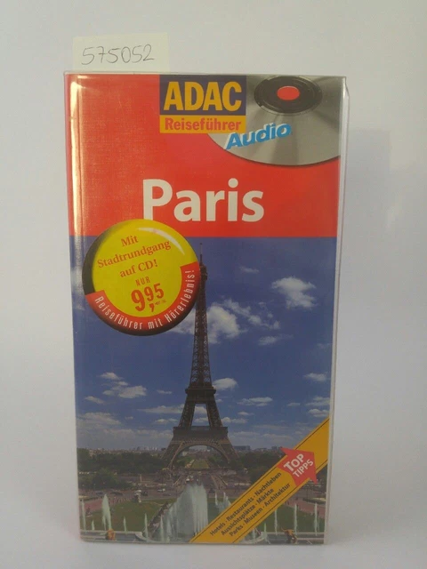 ADAC TRAVEL GUIDE audio Paris Schenk-Sedelmeier, Gabriele Christine: £4 ...