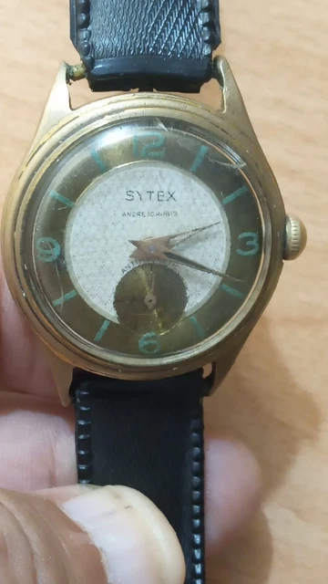 MONTRE MECANIQUE ANCIENNE Sytex-Ancre 15 Rubis EUR 48,00 - PicClick FR