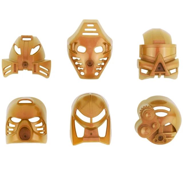 LEGO BIONICLE GOLD Kanohi Mask Akaku Hau Kakama Kaukau Miru Pakari for ...