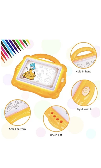 TAVOLO DA DISEGNO luminoso, tabellone da doodle colorato LED, schizzo ...
