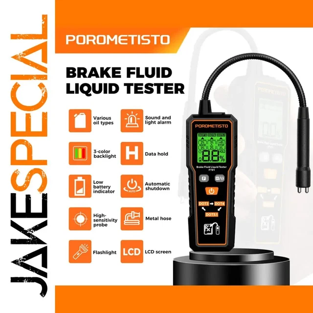 JAKESPECIAL – DIGITAL Brake Fluid Tester with 1.4" Backlit Screen EUR ...