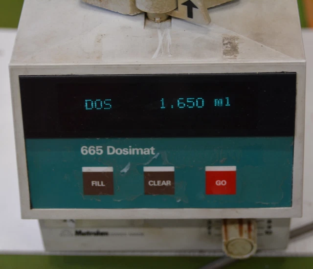 METROHM DOSIMAT 665 with exchange unit and keypad $900.00 - PicClick AU