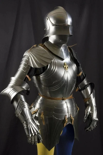 MEDIEVAL GOTHIC WEARABLE Knight Suit Of Armor Crusader Combat Full Body ...