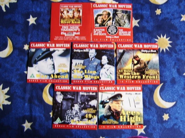 CLASSIC WAR MOVIES Collection Set of 8 Films on DVD £7.99 - PicClick UK