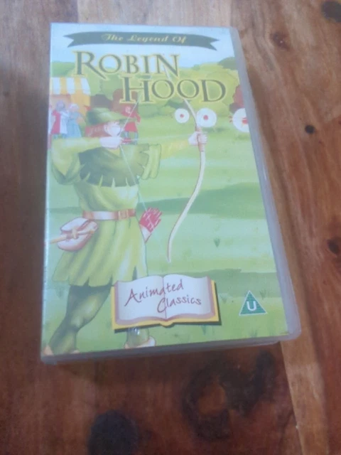 The Legend Of Robin Hood Animated Classics Pal Vhs Retro Video (rare) £