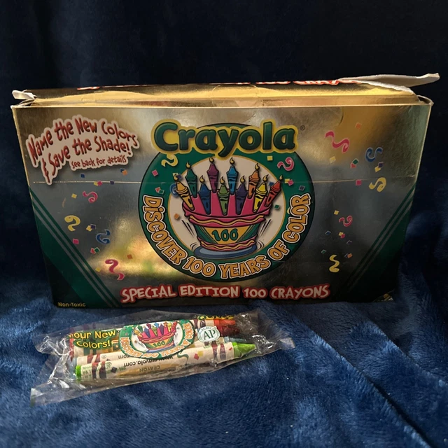 2002 CRAYOLA 100 Years Of Color Special Edition Box Set 100 Crayons W ...