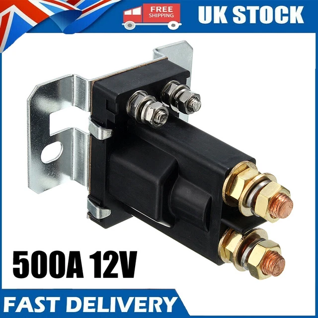 500A AMP 12V 4 Pin DC Heavy Duty Relay Contactor On/Off Car Auto Power ...