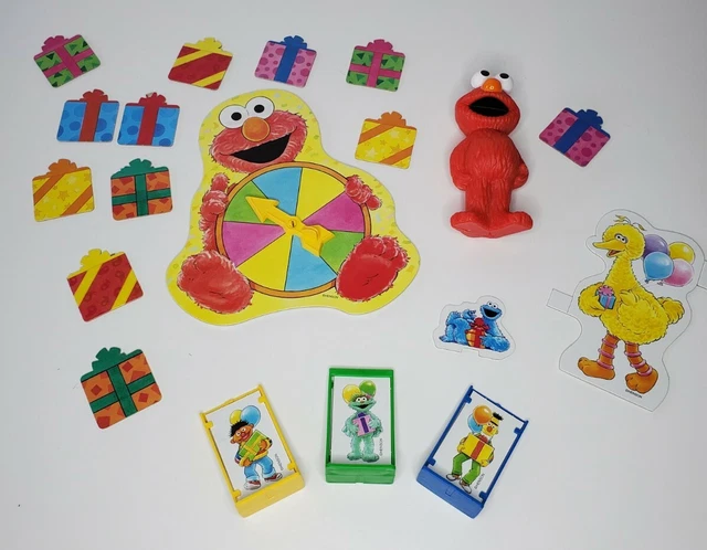 SESAME STREET ELMO’S Birthday Game Replacement Pieces-Milton Bradley ...