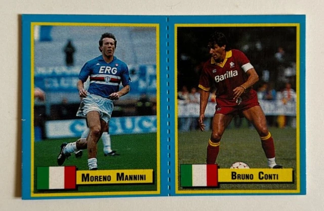 MORENO MANNINI SAMPDORIA e Bruno CONTI Roma Top Micro Cards Vallardi ...