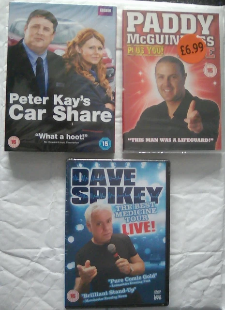 PETER KAY: PADDY McGuinness: Dave Spikey: 3 Brand New & Sealed DVD's £4 ...