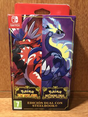 POKEMON SCARLET & Purple Dual Pack Metal Physical Video Game NEW £143. ...