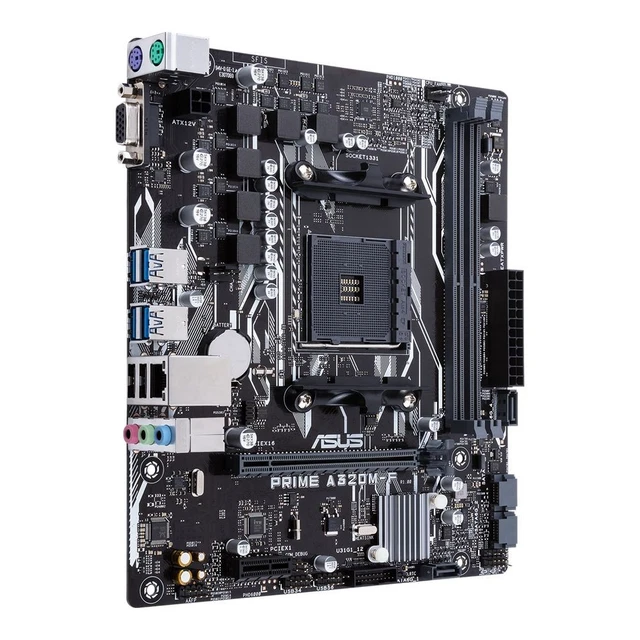 ASUS PRIME A320M-F AMD A320 Socket AM4 Micro ATX Motherboard DDR4 Used ...