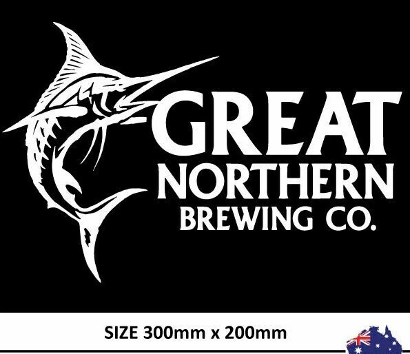 GREAT NORTHERN BEER Fishing logo sticker popular car decal EUR 12,30 ...