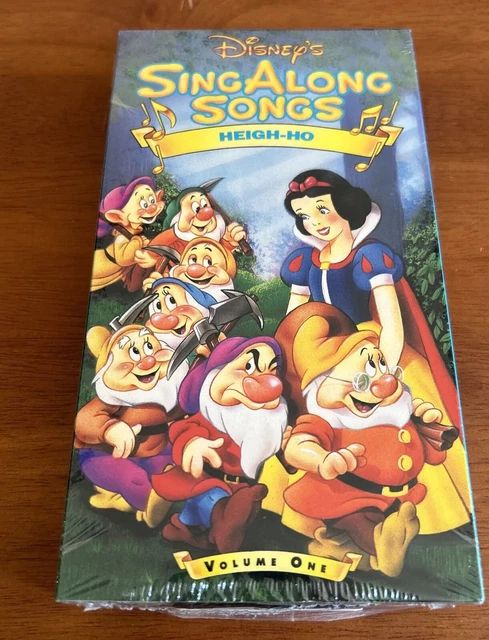 SEALED VINTAGE DISNEY Sing Along Songs VHS-Snow White-Heigh Ho New EUR ...
