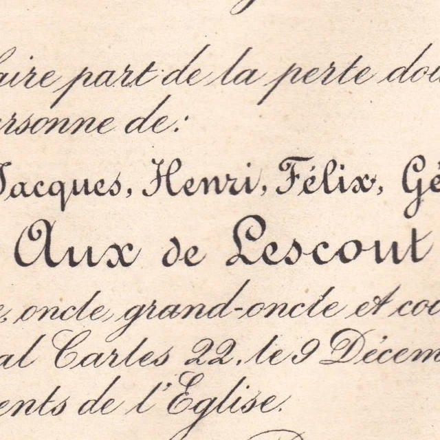 ARNAUD GÉRARD D'AUX-LALLY De Lescout Bordeaux 1884 EUR 29,00 - PicClick FR
