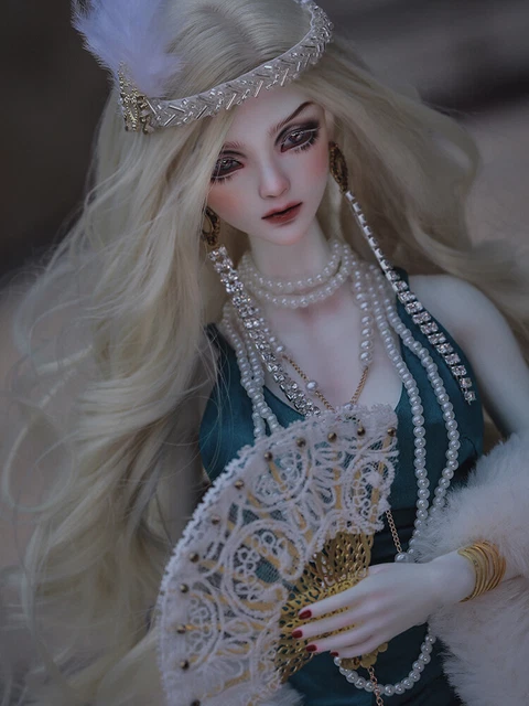 PRINCESS GIRL BJD Doll 1/4 SD Ball Jointed Eyes Face Up Wig Dress Full ...