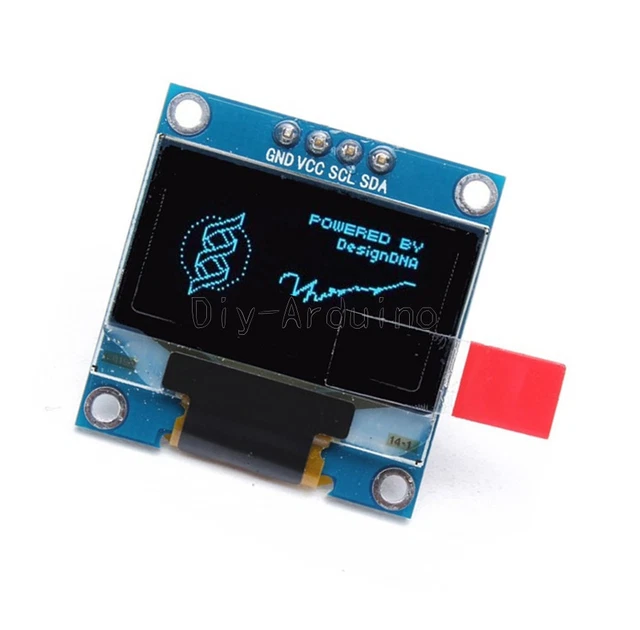 NEW BLUE 0.96& 128X64 OLED I2c IIC Serial LED LCD Display Module for ...