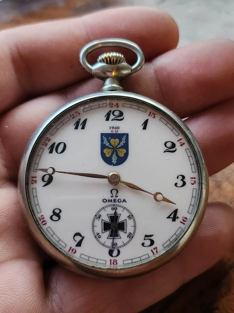 WW2 WWII GERMAN Bismarck Battleship OMEGA Award Pocket Watch EUR 1.145 ...