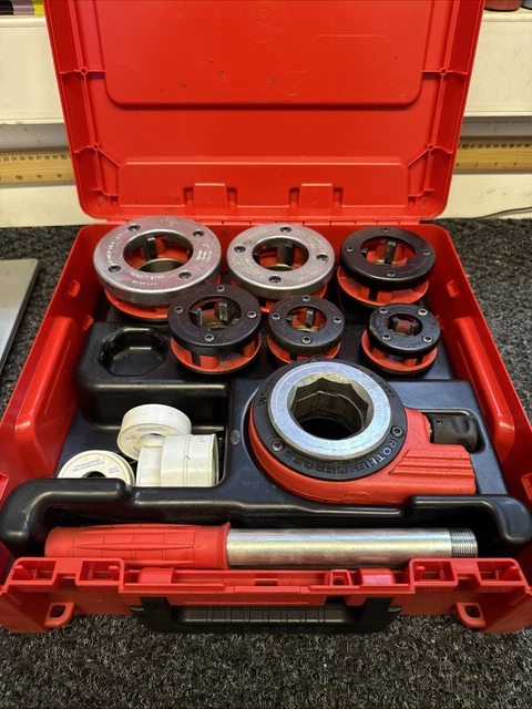 ROTHENBERGER SUPER CUT Hand Ratchet Pipe Threader with 6 die heads £208 ...