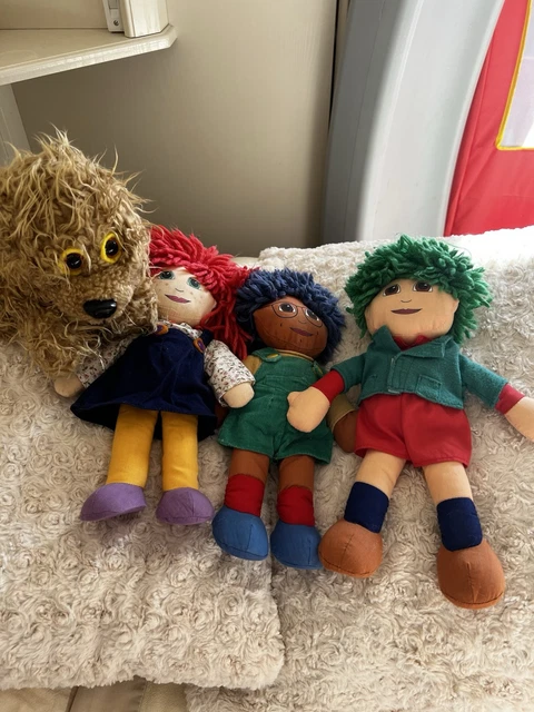 TOTS TV RAG Dolls Tilly Tom & Tiny Furryboo Dog Soft Toy Born to Play ...