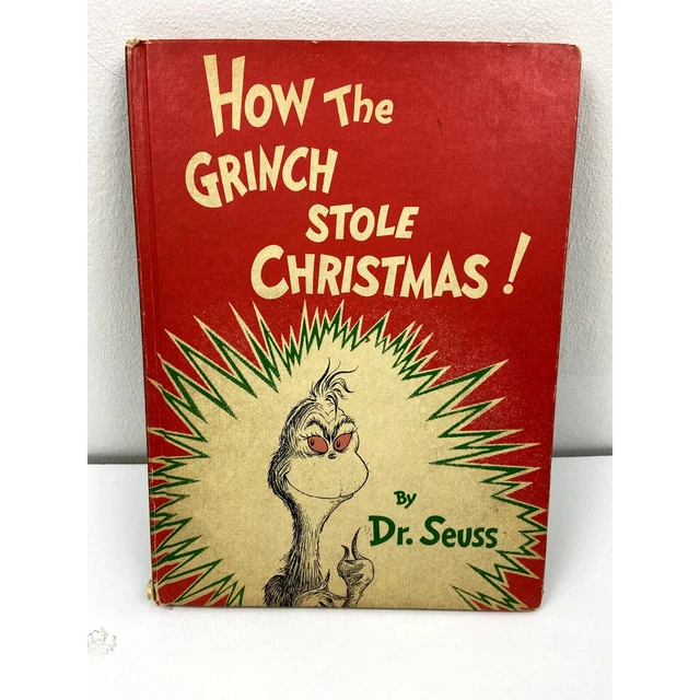 HOW THE GRINCH Stole Christmas Dr Seuss 1st Edition 1957 Hardcover £43. ...