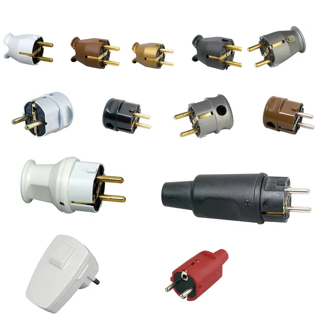 KOPP / DÜWI Schutzkontakt Stecker verschiedene Ausführungen EUR 1,60 ...