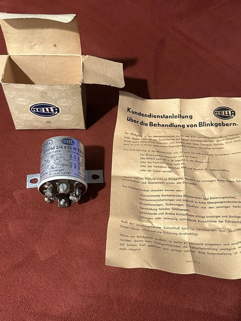 HELLA 91HPM 3/4 x 15W 12V Blinkerrelais Relais 12V flasher Oldtimer NOS EUR 39,00 - PicClick DE
