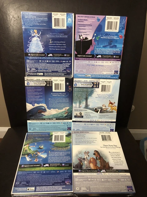 DISNEY'S CLASSIC MOVIE Pack Target Exclusive Blu Ray, DVD + Dig HD w ...