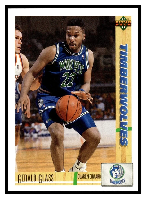 1991-92 UPPER DECK Gerald Glass #307 Minnesota Timberwolves EUR 1,98 ...