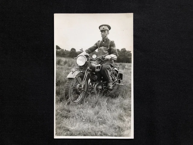 WORLD WAR 2 WW2 DISPATCH RIDER on vintage army NORTON motorcycle photo ...