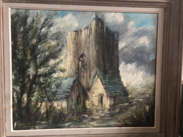 ANCIEN TABLEAU HUILE Sur Toile signée C. Fangeau EUR 69,00 - PicClick FR