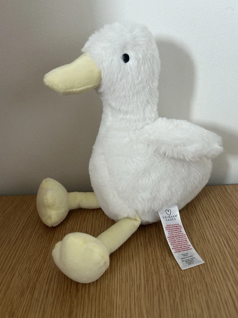 PRIMARK WHITE DUCK Soft Toy Duck-duckling 12" Baby Soft Toy Comforter £ ...
