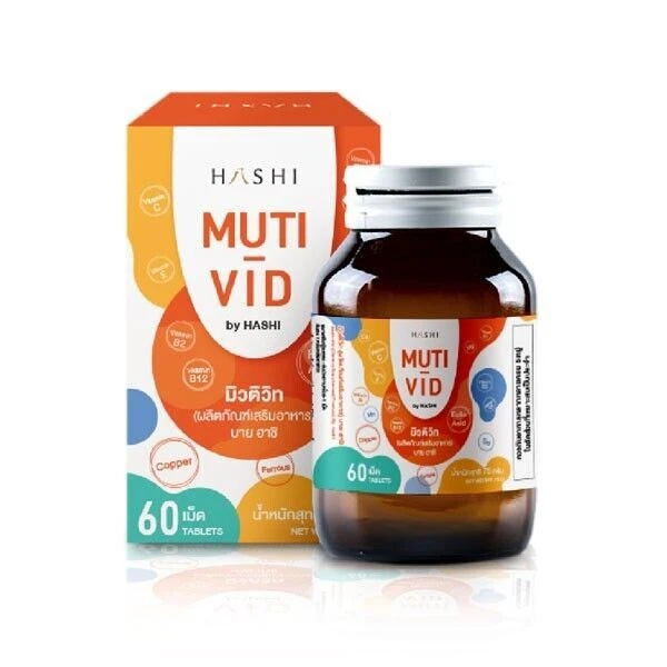 HASHI MUTI-VID MULTI Vitamin Nourishing Body Refresh Energy Boost 60 ...